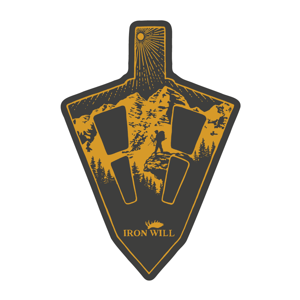 Mountain Silhouette Broadhead Decal – Iron Will Outfitters